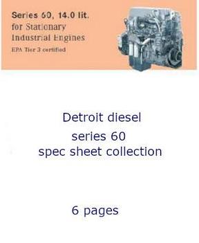 Detroit Diesel Series 60 Specs, bolt torques and manuals